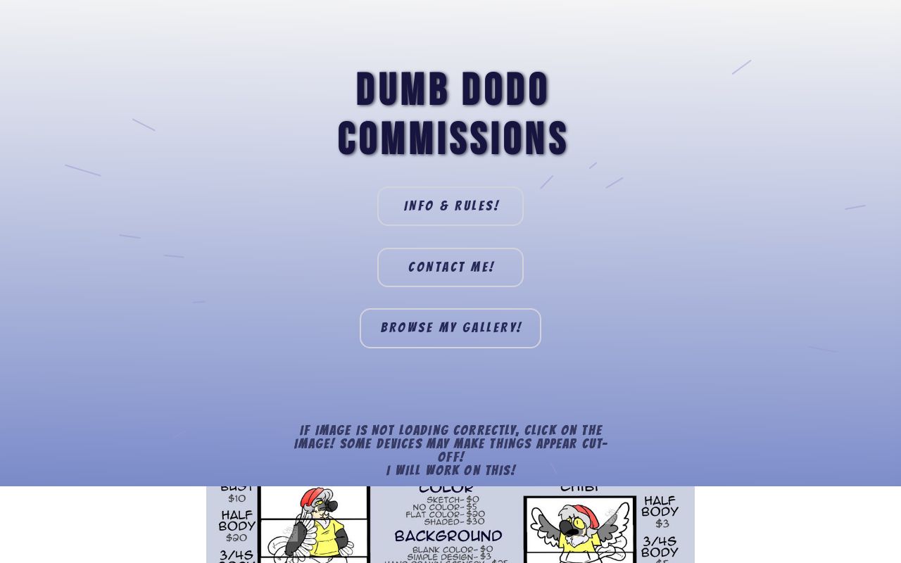 Dumb Dodo Commissions
